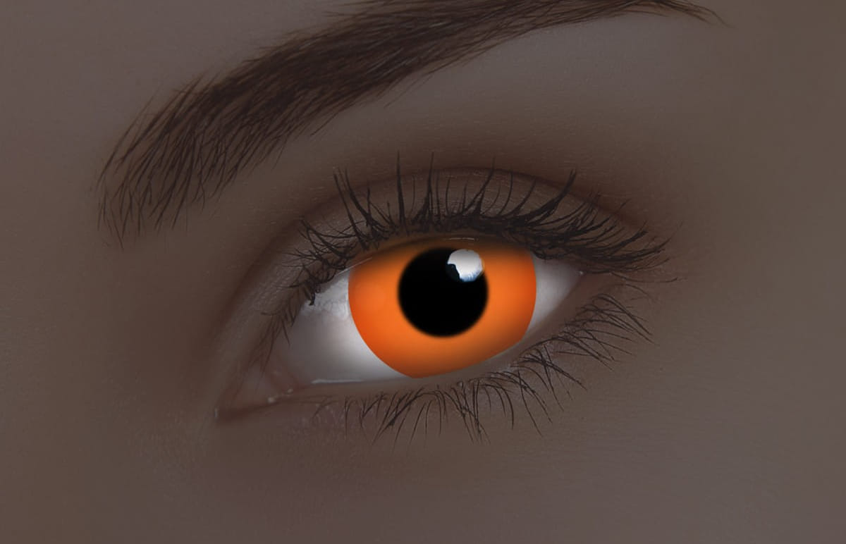 Orange Eyes Contacts